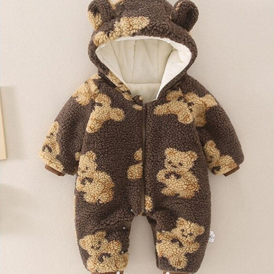 Hooded Furry Teddy Romper – Teeny Mini Me